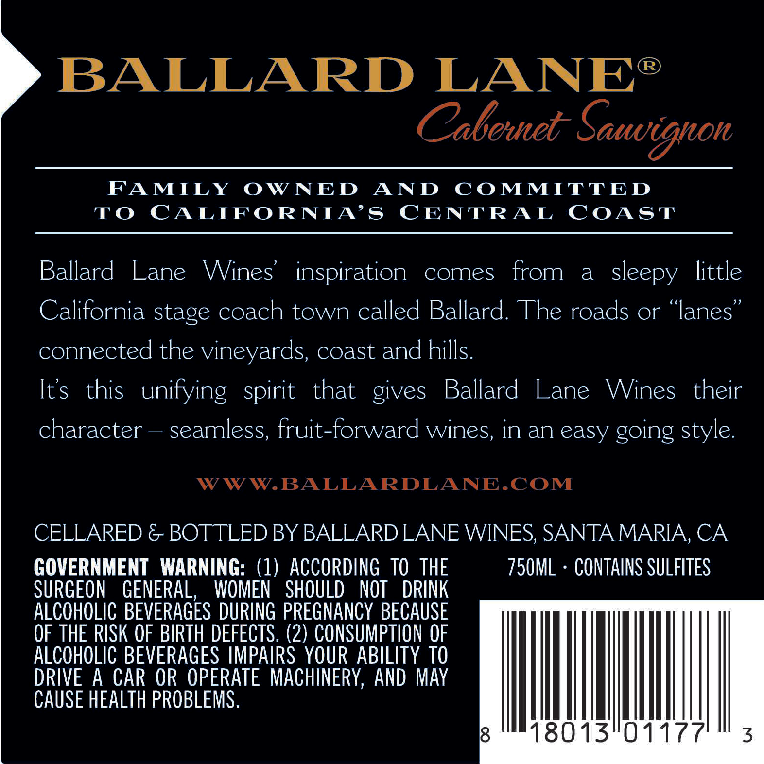 2021 Ballard Lane Cabernet Sauvignon - Miller Family Wine Company